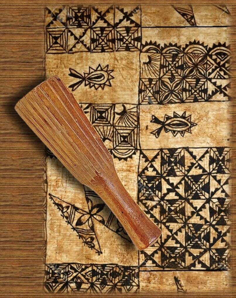 The Tapa Beater ike Hand Sculpted SOLID Sterling Silver Pendant ...