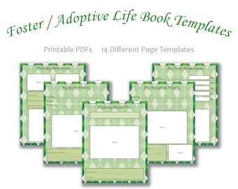 Foster/adoptive Life Book Templates (PDF Download) - Etsy