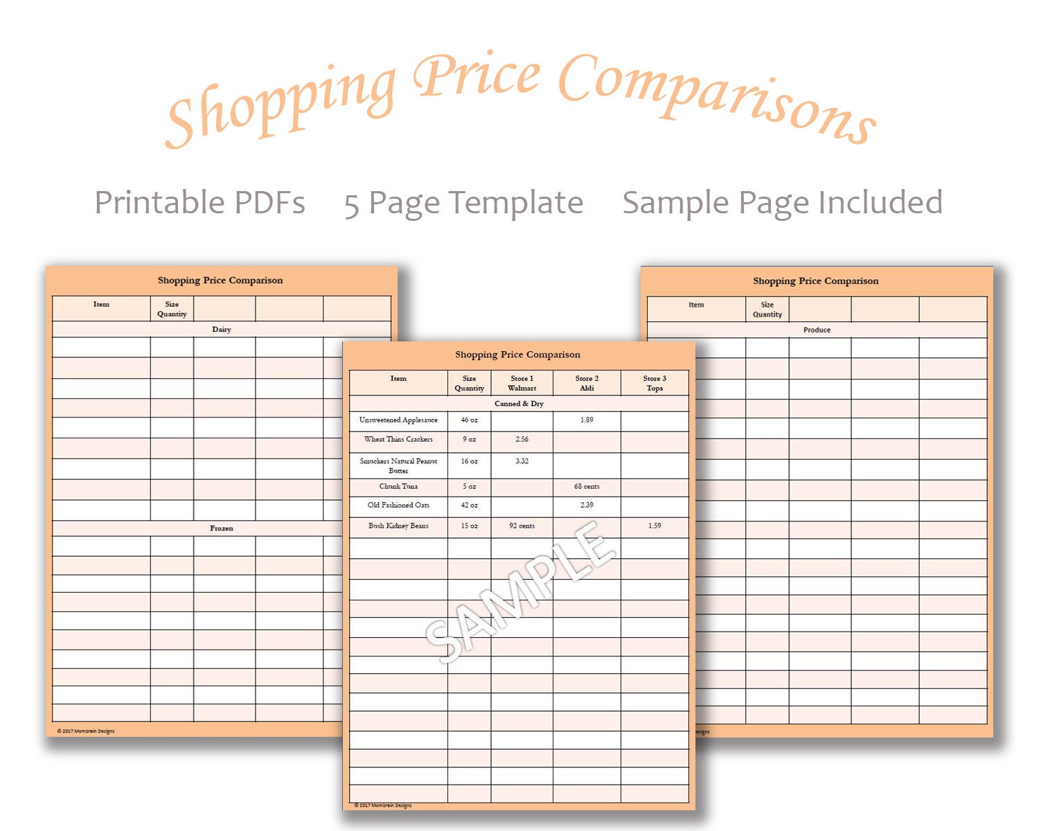 Grocery Price Comparison Worksheet Etsy grocery-price-comparison-worksheet-etsy
