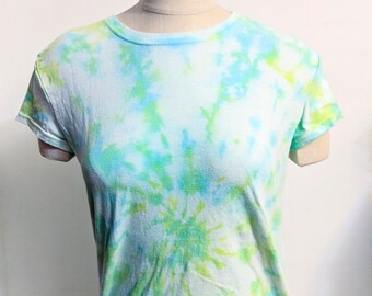 Blue green tie dye | Etsy