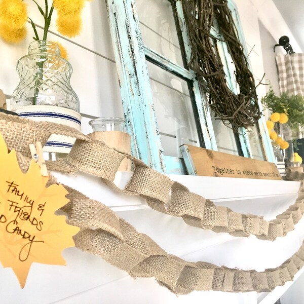 Burlap Garland - Etsy