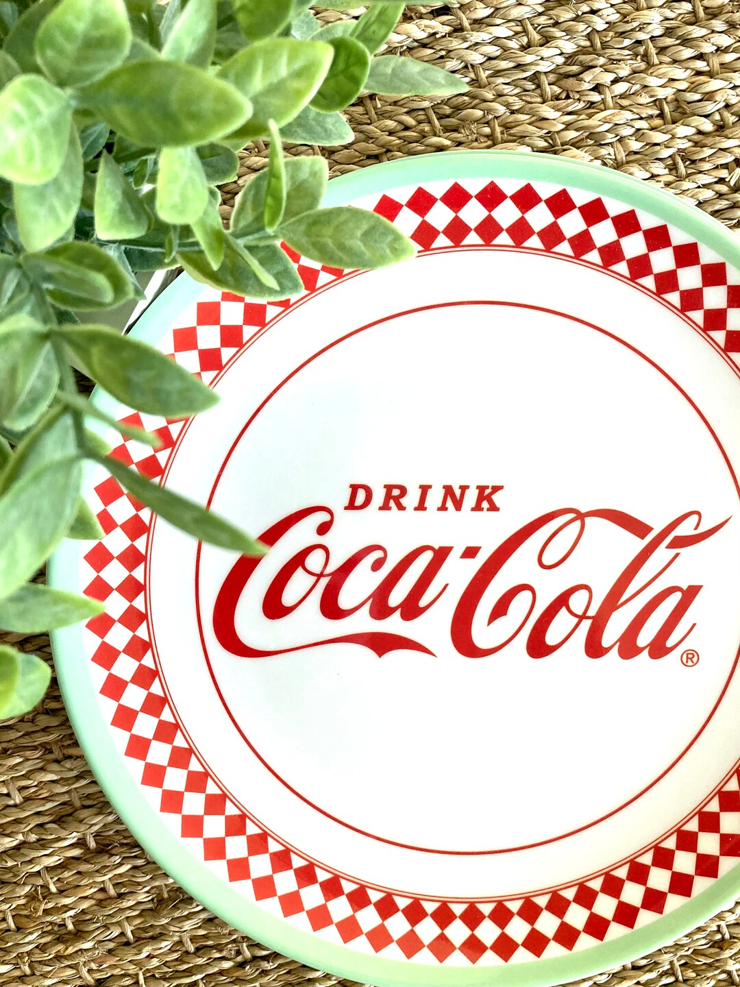 Melamine Coca Cola Plates Set of 4 - Etsy