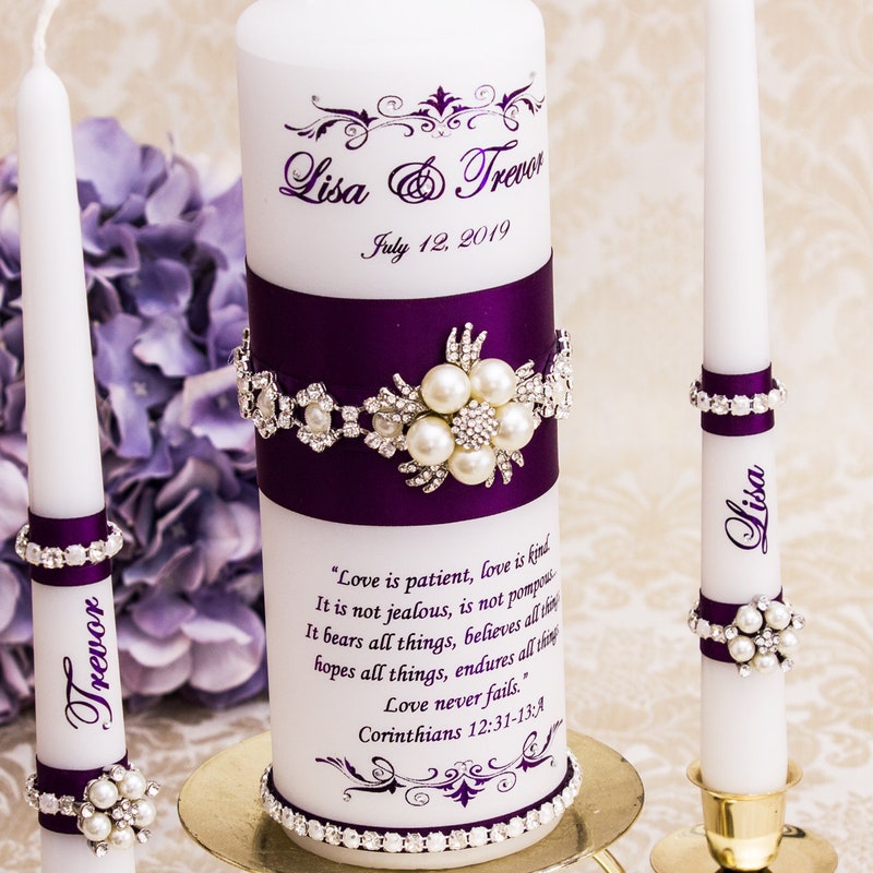 Wedding Candle Set - Etsy