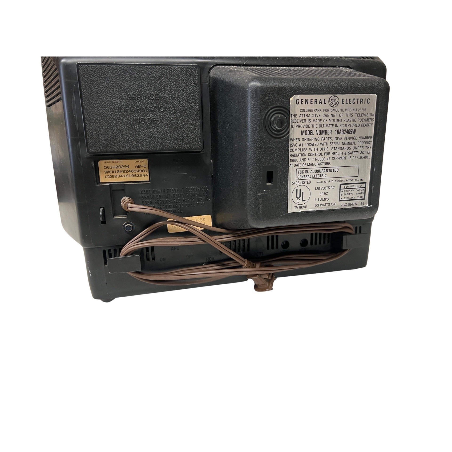 Vintage General Electric Tube Tv Powers on Parts Only - Etsy