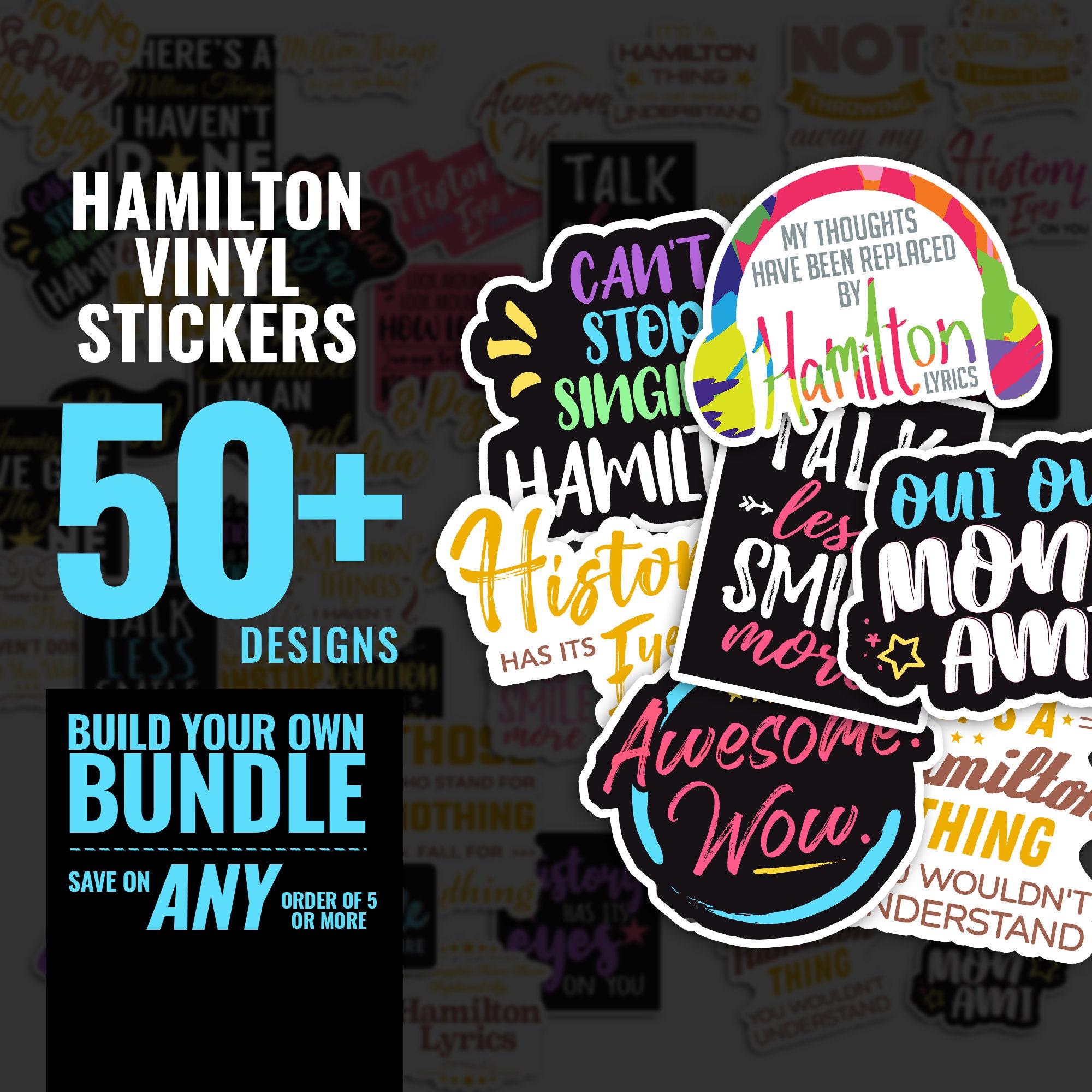 Wait For It Musical Sticker Bumper Decal Weatherproof Waterproof Paper ...