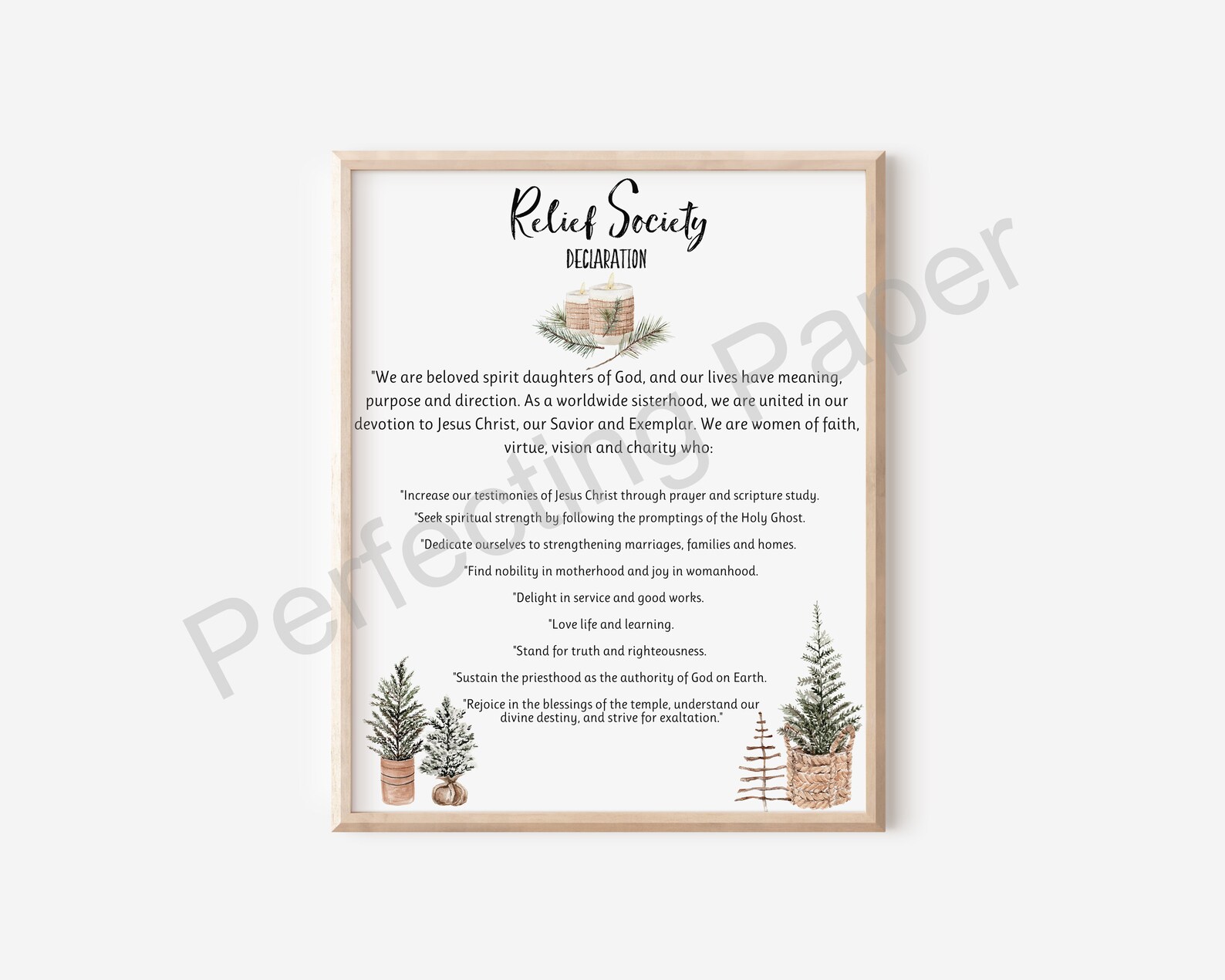 Relief Society Declaration, Motto, Theme, Ministering Quote, Bulletin ...