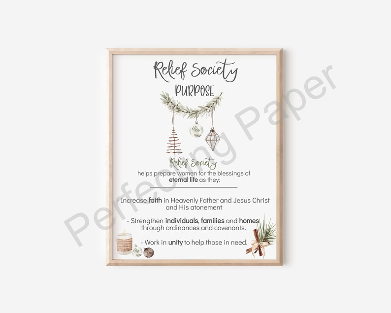 Relief Society Declaration, Motto, Theme, Ministering Quote, Bulletin ...