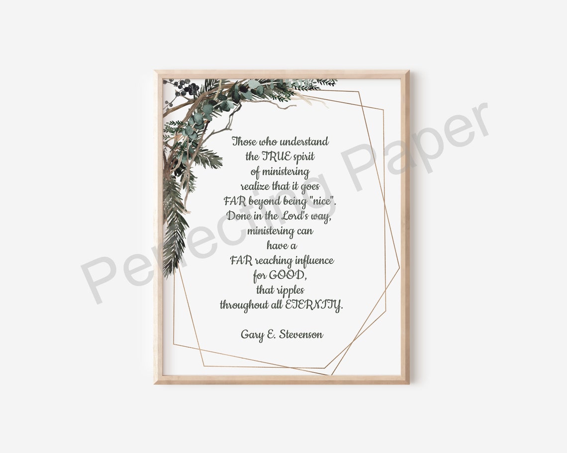 Relief Society Declaration, Motto, Ministering, Theme, Printable ...