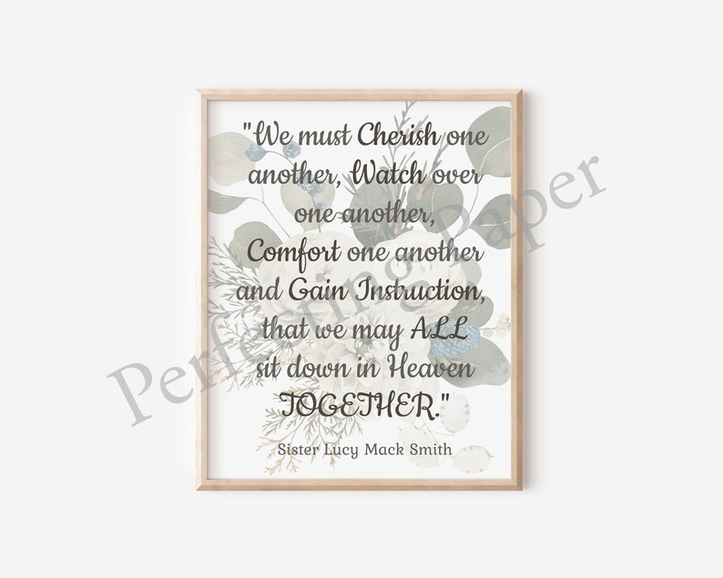 Relief Society Bulletin Board Set, Declaration, Motto, Ministering ...