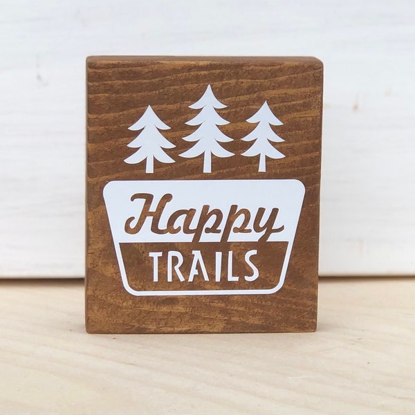 Happy Trails Sign - Etsy