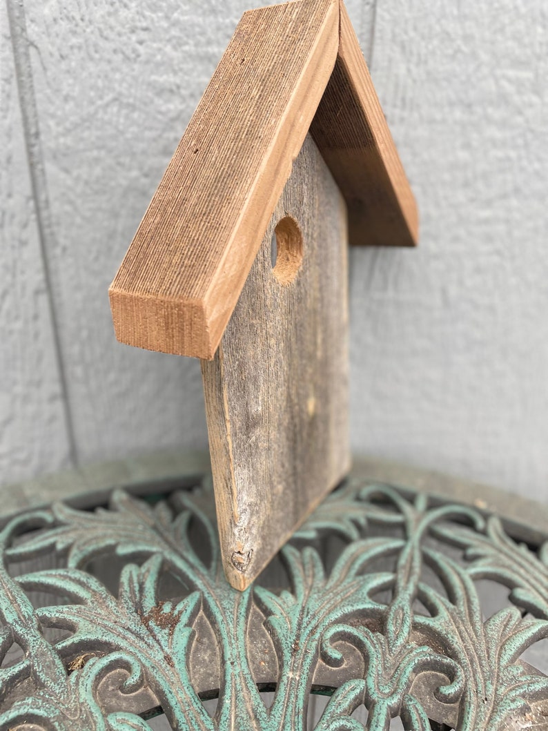 Rustic Birdhouse Decor Reclaimed Wood Garden Art - Etsy