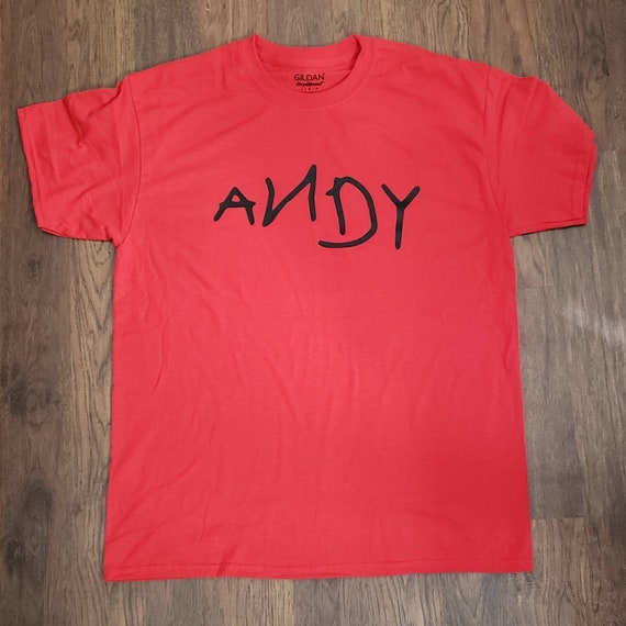 Adult Andy Shirt. Toy Story Shirt. Woody Andy Signature. | Etsy