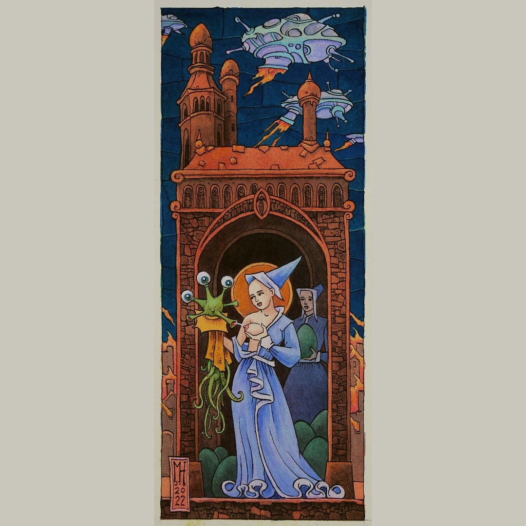 Original Painting Invasion - Etsy