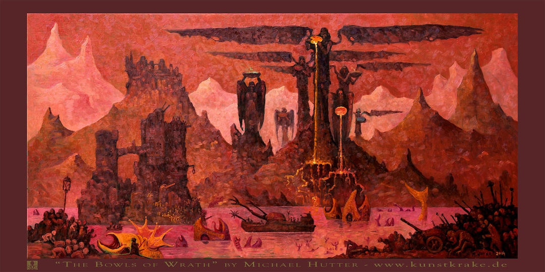 Fine Art Print - the Bowls of Wrath - Etsy