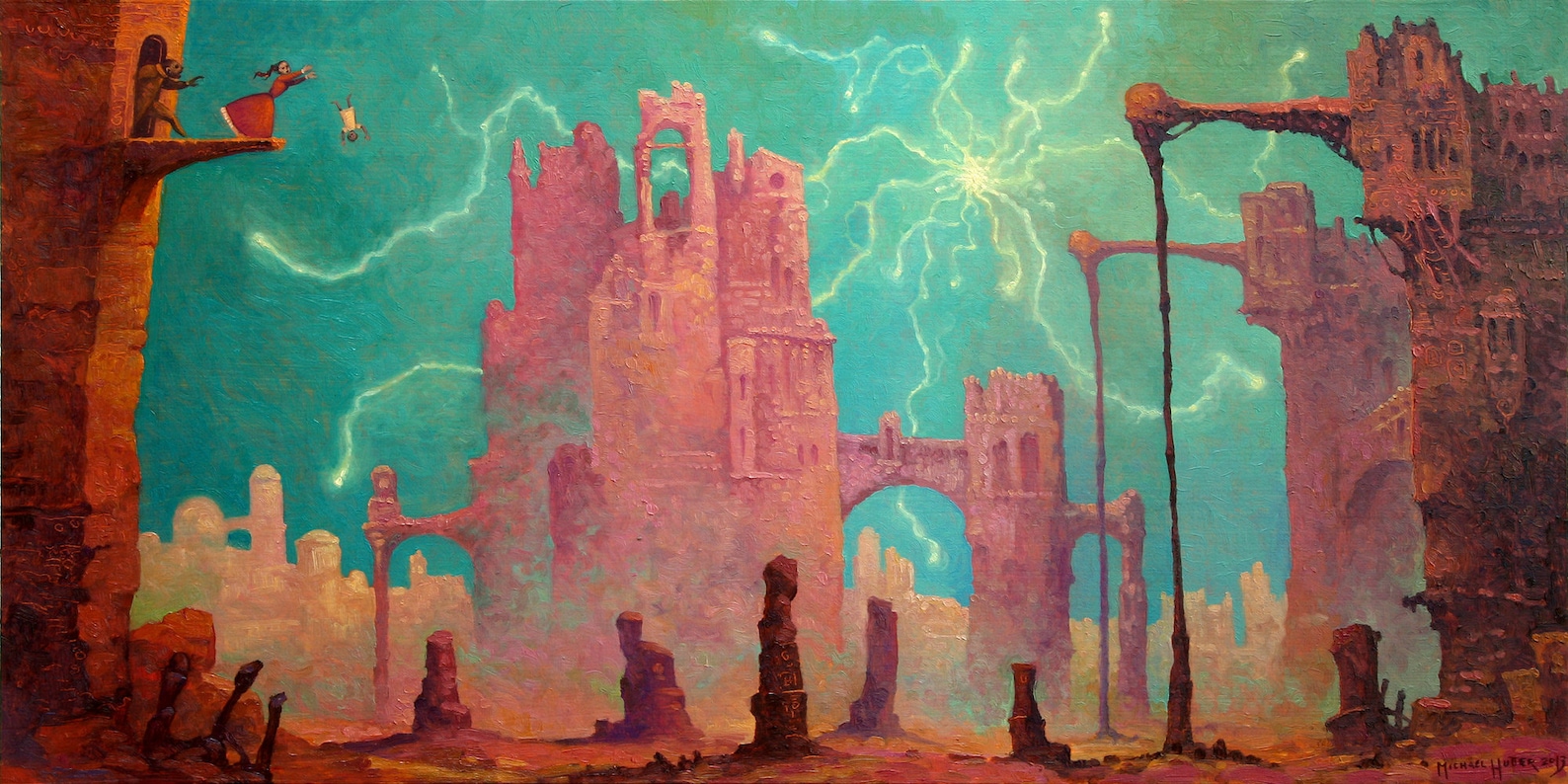 Original Oil Painting Tragic Scene in Carcosa - Etsy UK