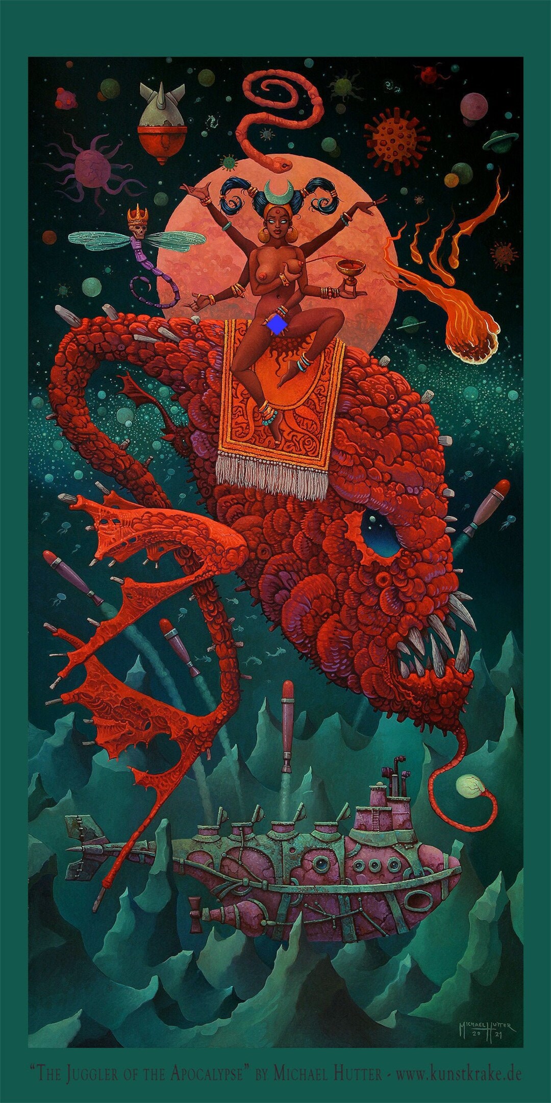 The Juggler of the Apocalypse (extendet Version)- Fine Art Print - Etsy