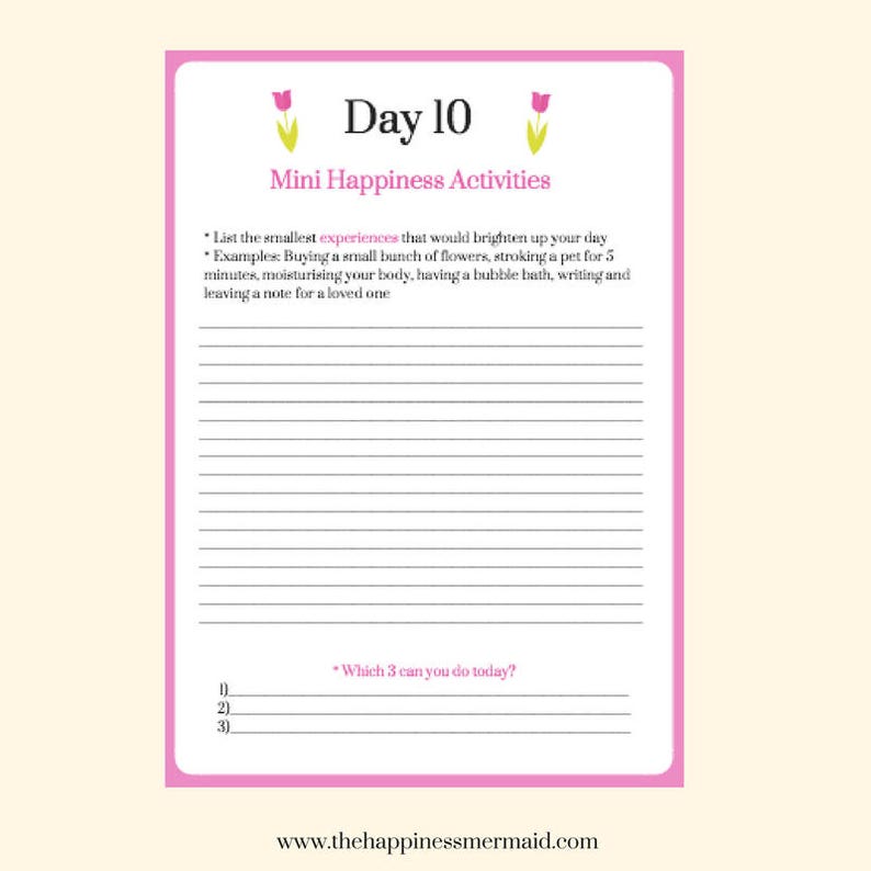The 40 Day Happiness Project - Etsy
