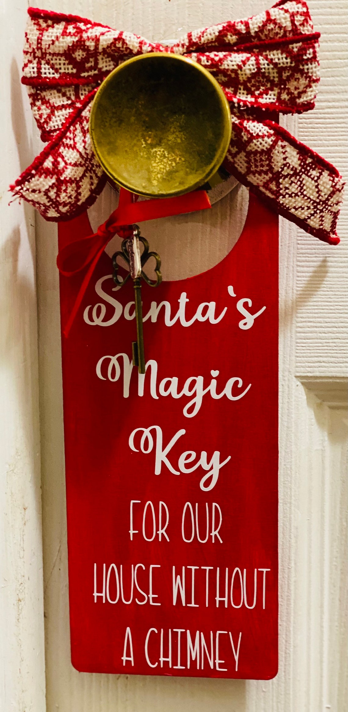 Santa’s Magic Key Door Hanger - Etsy