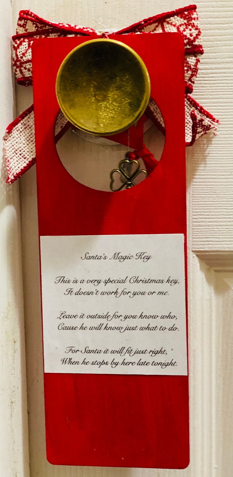Santa’s Magic Key Door Hanger - Etsy