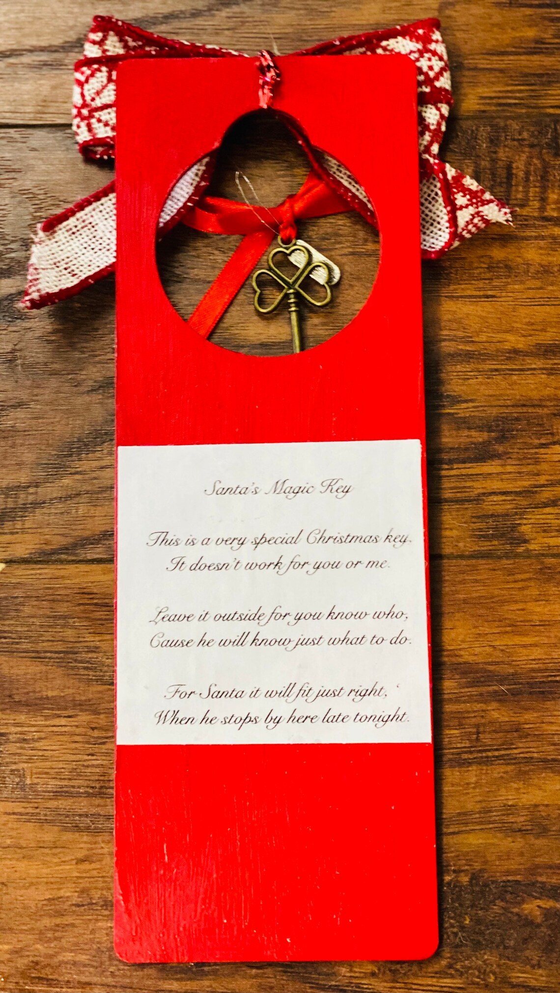 Santa’s Magic Key Door Hanger - Etsy