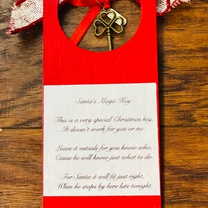 Santa’s Magic Key Door Hanger - Etsy