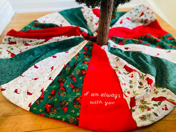 Remembrance Cardinal Tree Skirt - Etsy