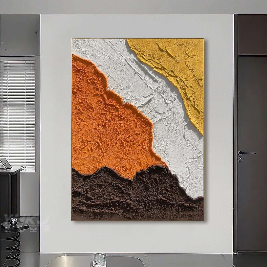 3D Terracotta Texture Painting Modern Minimalist Art Terracotta ...