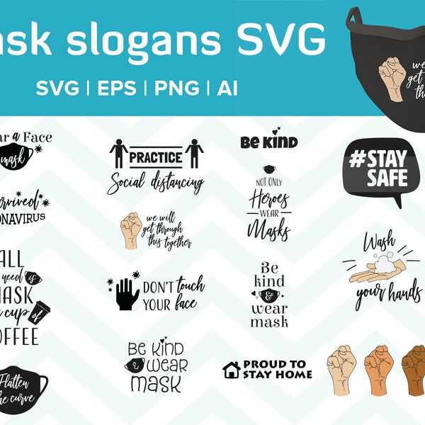 Mask Sayings Svg - Etsy