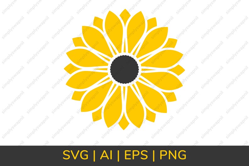 Buy Sunflower SVG Sunflowers PNG Sunflower Patterns Sunflower Online in ...
