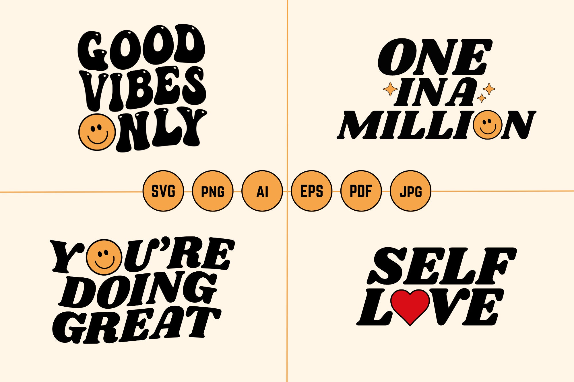 Positive Affirmation Svg Positive Svg Good Vibes Only Svg - Etsy