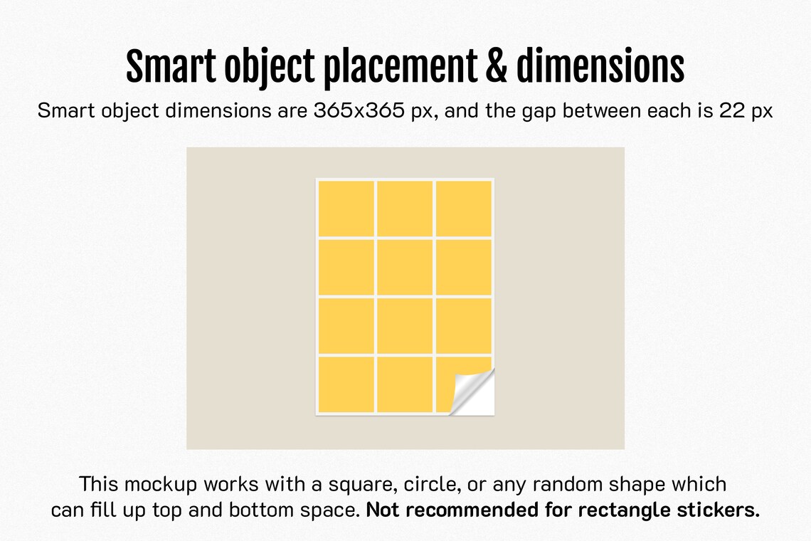 Sticker Sheet Mockup Sticker Mockup Sticker Mockup Psd - Etsy