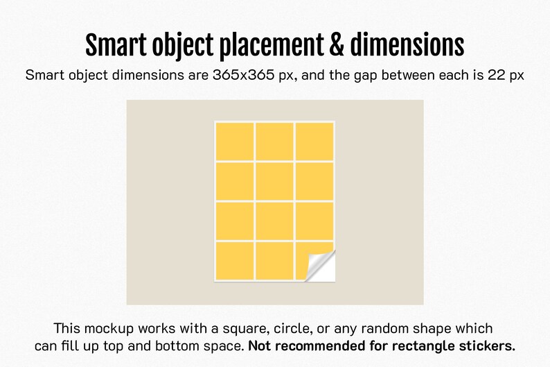 Sticker Sheet Mockup Sticker Mockup Sticker Mockup Psd | Etsy