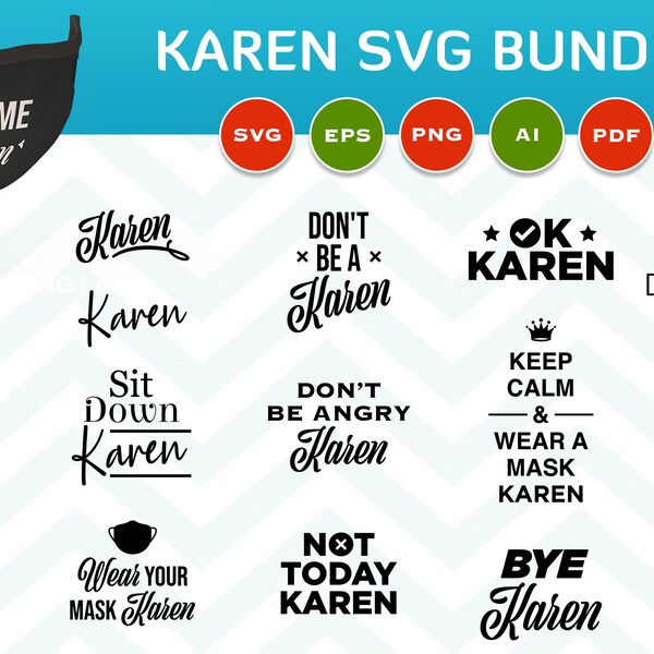 Calm Down Karen Svg - Etsy