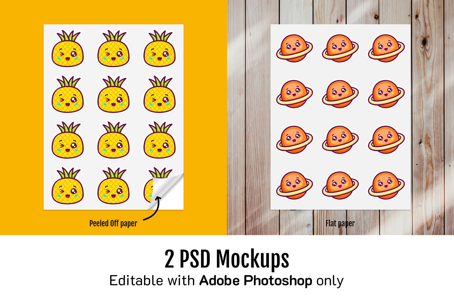 Sticker Sheet Mockup Sticker Mockup Sticker Mockup Psd - Etsy