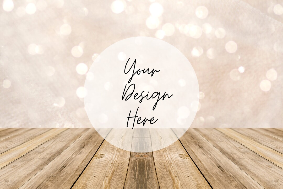 Wood Table Mockup, Bokeh Wall Mockup, Wood Table Background Mockup ...