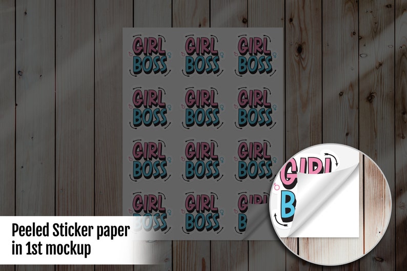 Sticker Sheet Mockup Sticker Mockup Sticker Mockup Psd - Etsy