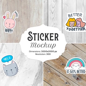 Sticker Mockup, Sticker Mock Up, Sticker Mockups, Laptop Mockup ...