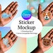 Sticker Mockup, Canva Sticker Mock Up, Sticker Mockups, Laptop Mockup ...
