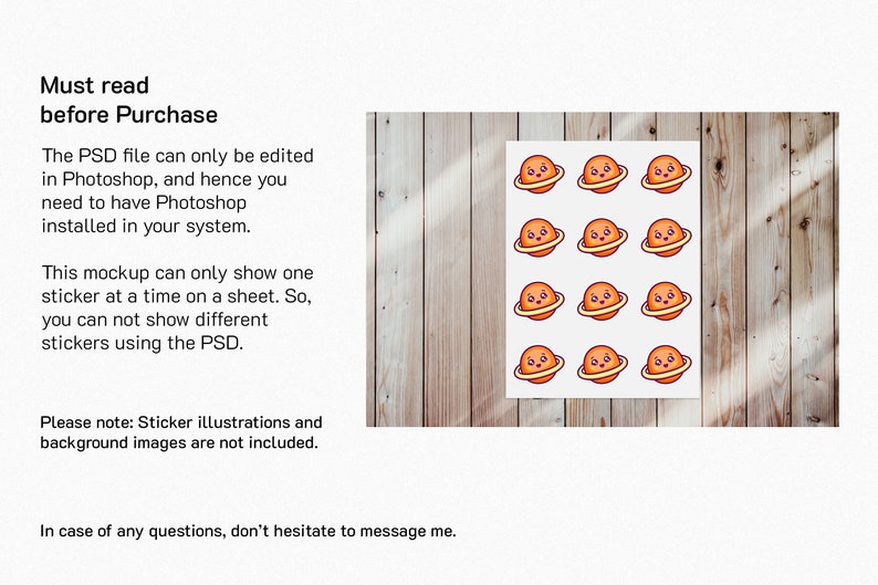 Sticker Sheet Mockup Sticker Mockup Sticker Mockup Psd | Etsy