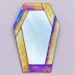 Coffin Mirror / Coffin Wall Decor Goth Home Decoration Coffin Shaped ...