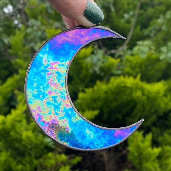 Stained Glass Moon - Etsy