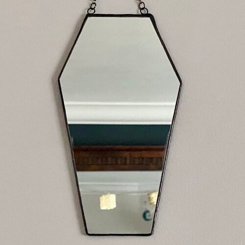 Handmade Wooden Coffin Shaped Mirror. Gothic. - Etsy