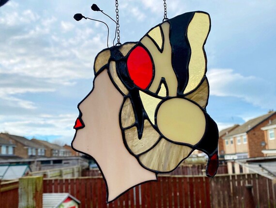 Tattoo Flash Stained Glass Panel / Stained Glass Wall | Etsy