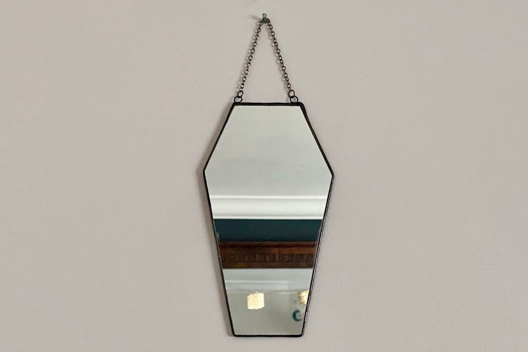 Coffin Mirror / Coffin Wall Decor Goth Home Decoration Coffin Shaped ...