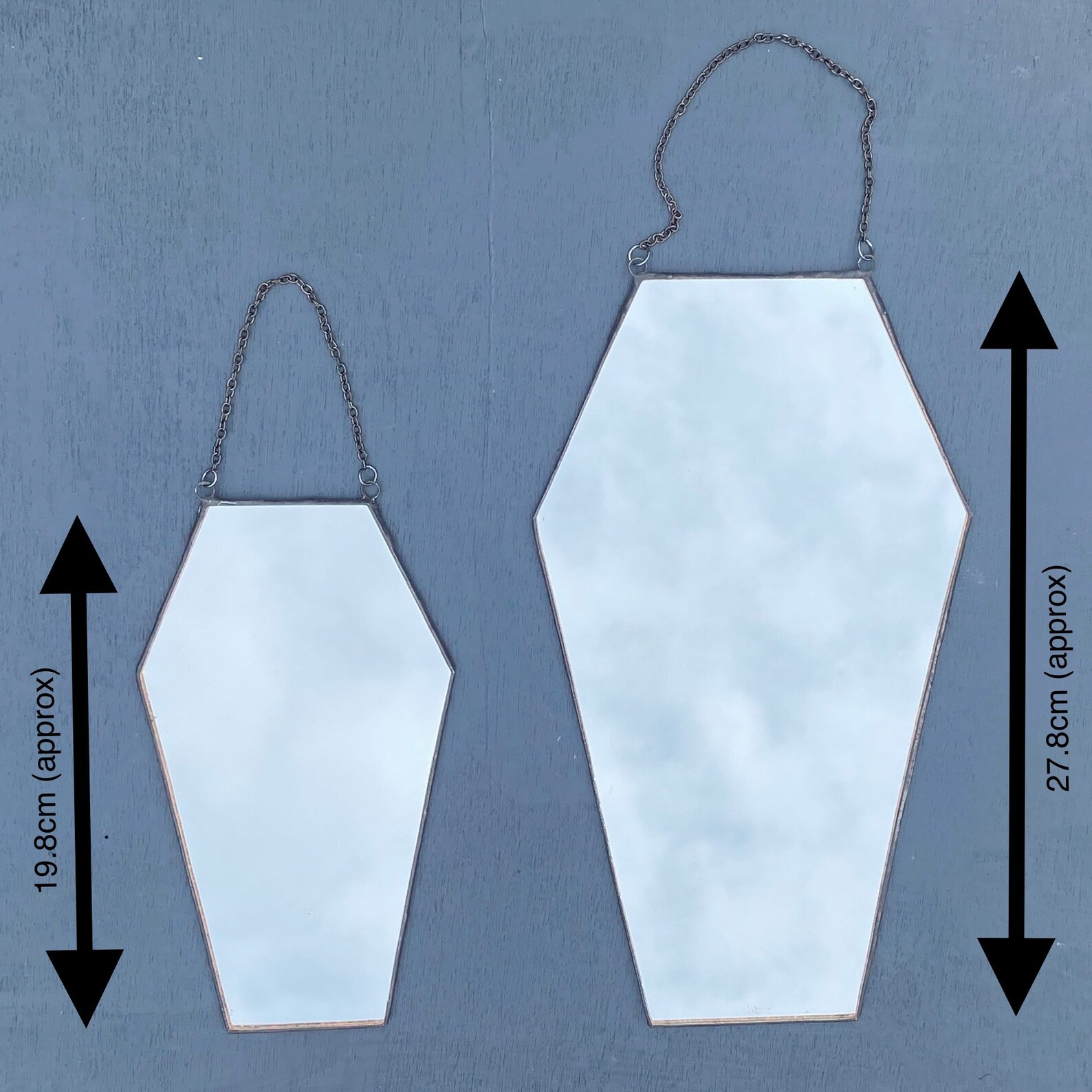 Coffin Mirror / Coffin Wall Decor Goth Home Decoration Coffin Shaped ...