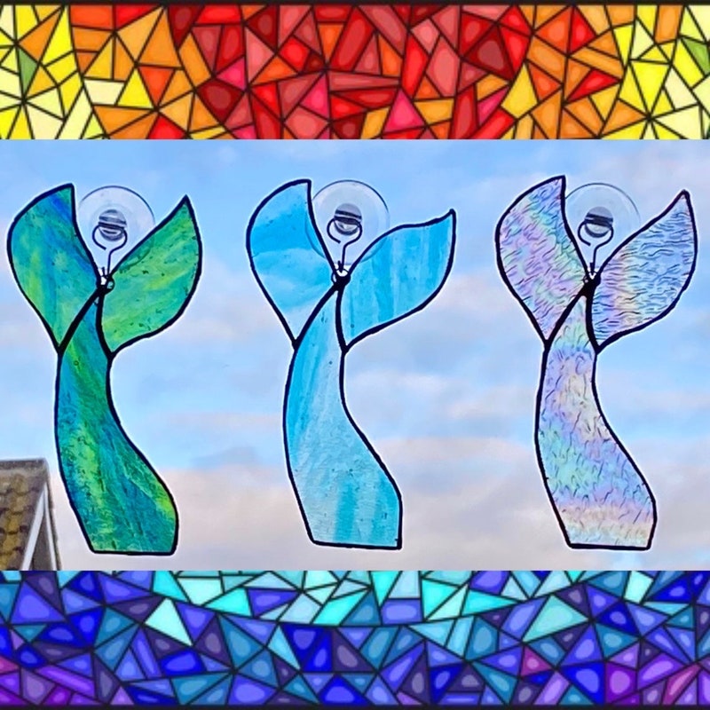 Stained Glass Mermaid - Etsy