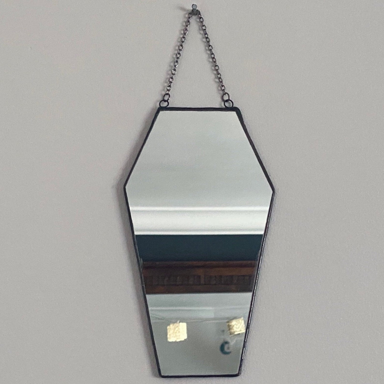 Coffin Mirror / Coffin Wall Decor Goth Home Decoration Coffin Shaped ...