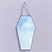 Coffin Mirror / Coffin Wall Decor Goth Home Decoration Coffin Shaped ...
