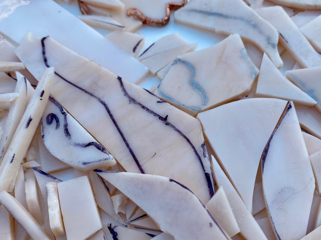 Skin Colour Glass for Mosaics / White People Skin Glass Art Supplies ...