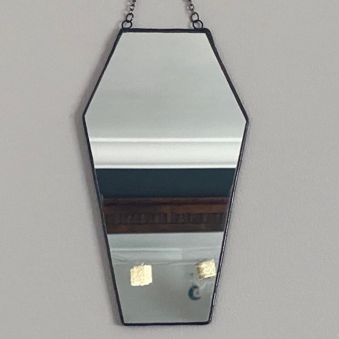 Large Glass Coffin Mirror / Coffin Wall Decor Goth Home Decoration ...
